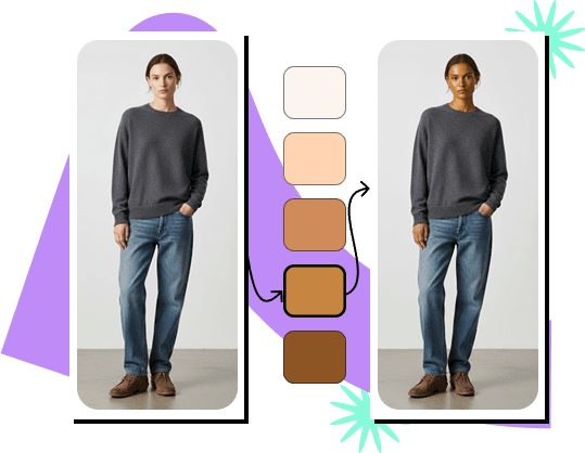 AI Model Skin Tone Changer — Inclusive Avatar Diversity | StyleBuddy ...